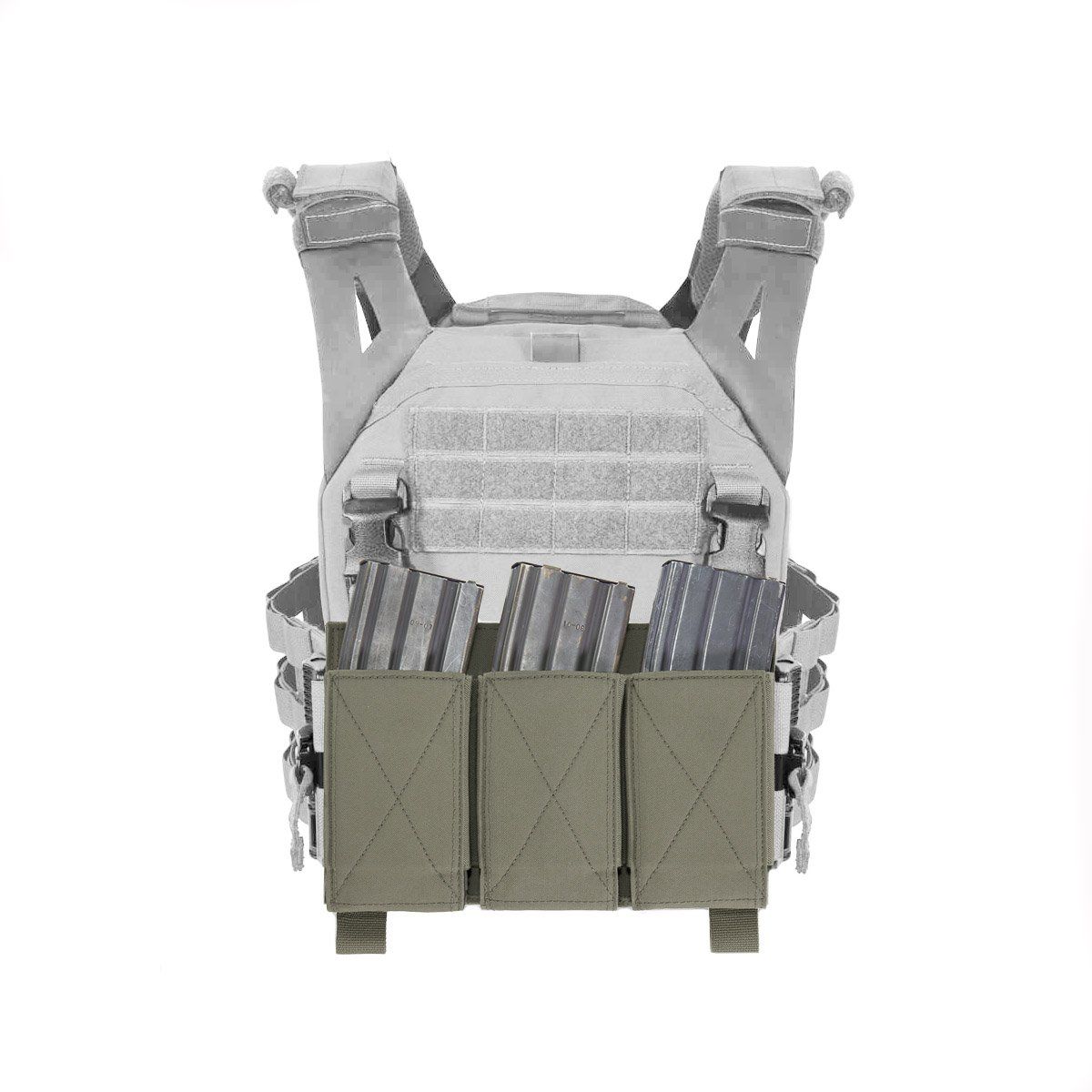 Warrior Detachable Triple Elastic Mag Pouch Ranger Green | UK Tactical
