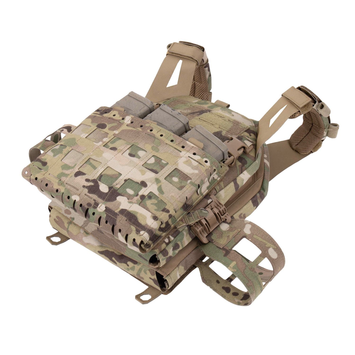 Warrior Laser Cut LPC V3 Low Profile Plate Carrier Base With Slimline Ladder Sides, Kangaroo ...