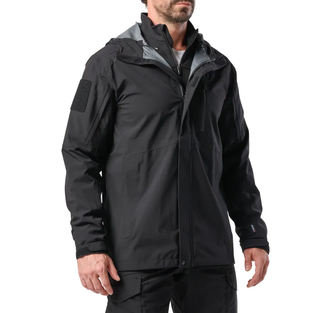 5.11 Force Rainshell Jacket Black | UK Tactical