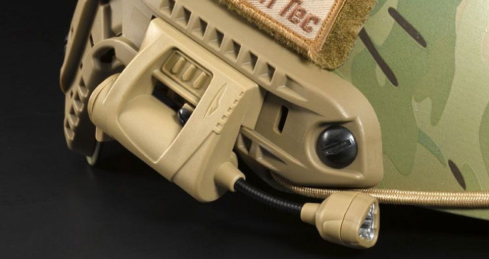 Princeton Tec Charge Helmet Light Tan With R/B/I.R. LEDs | UK Tactical